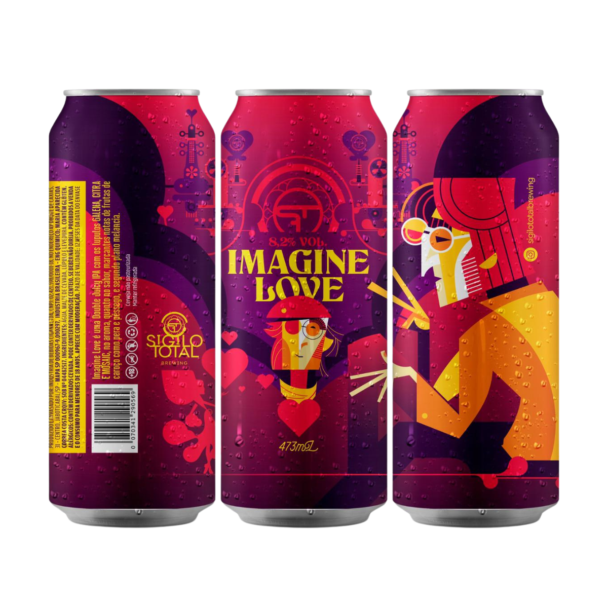 Sigilo Total Imagine Love – 473mL [Double NE IPA] – Gunshomebeer – (34 ...