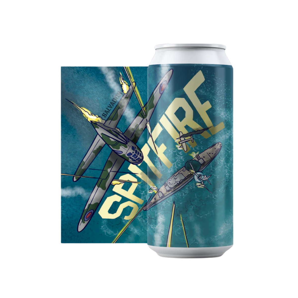 Salvador Spitfire – 473mL [India Pale Lager] – Gunshomebeer – (34 ...